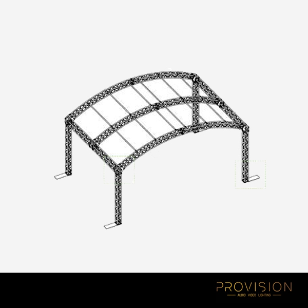 End-plated - 6x4m Arc Roof